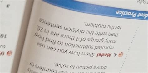 ests e counters of draw a picture to solve ② Modell Show how you can use repeat Math