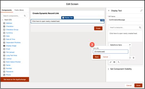Configure A Record Link Dynamically In Flow Automation Champion