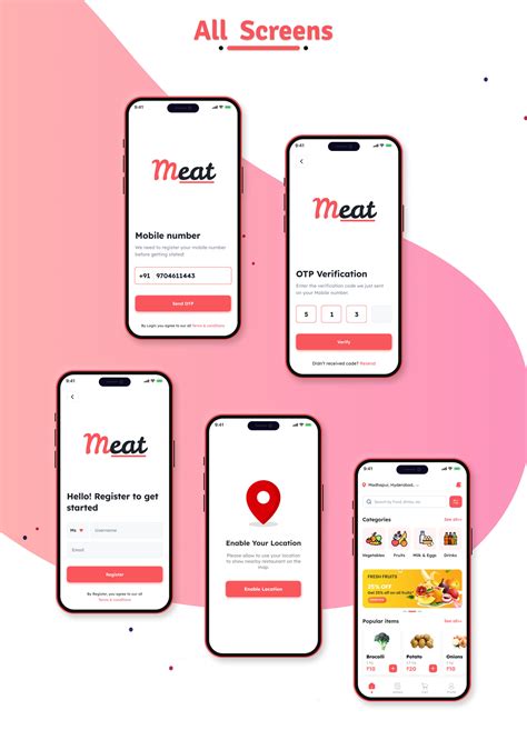 Meat Delivery App Flutter Ui Kit Buy Apps Themes Ui Templates Plugins And Source Code At