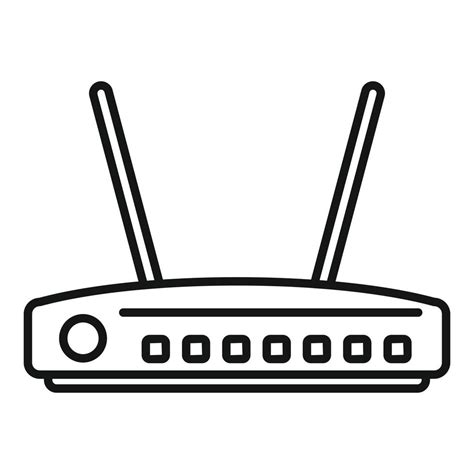 Wifi Modem Icon Outline Vector Internet Equipment 15107817 Vector Art At Vecteezy