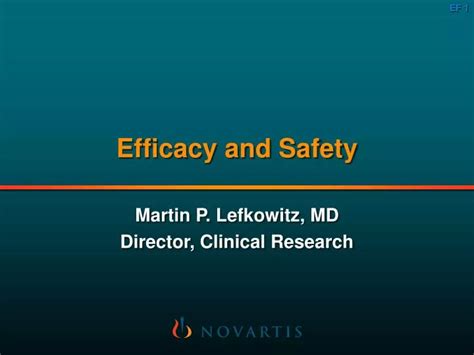 Ppt Efficacy And Safety Powerpoint Presentation Free Download Id1318500