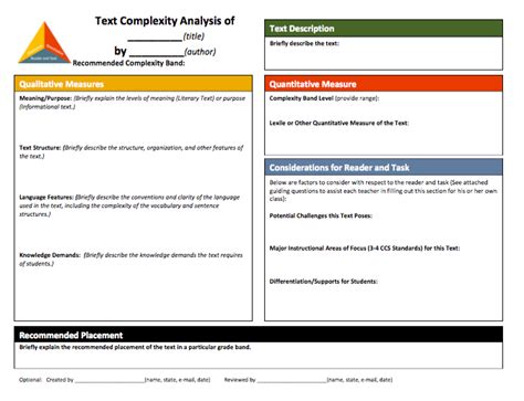 Classroom Text Complexity Resources Middle School Writer