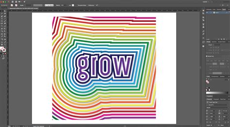 Repeating Outline Text Effect In Illustrator Design Bundles