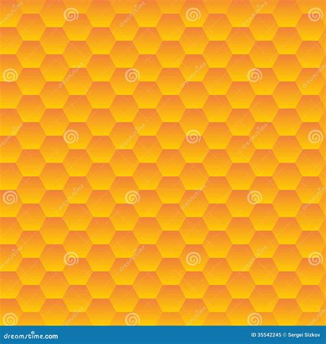 Seamless Hexagonal Cells Vector Texture Stock Vector Illustration Of