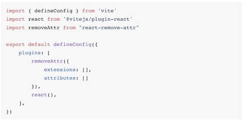 Vite Plugin Reactjs Remove Attributes Vite Plugin Reactjs Remove Attributes
