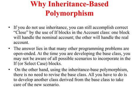 inheritance and polymorphism pptx