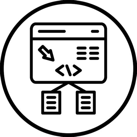 Premium Vector Vector Design Code Framework Icon Style