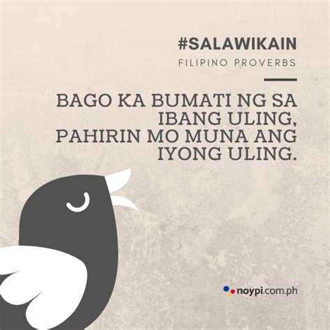 Salawikain 550 Mga Halimbawa Ng Salawikain Filipino Proverbs