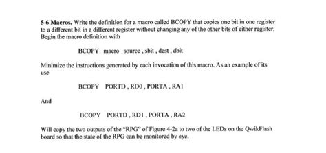 Solved 5 6 Macros Write The Definition For A Macro Called