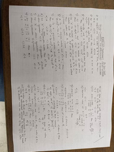 If A Is Matrix Of Order M×n And B Is A 14 Fx∣∣ 0xaxb X−a0xc