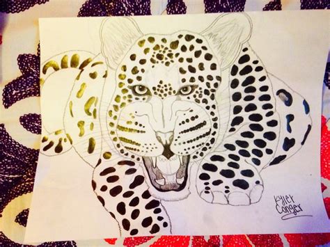Leopard Drawings Women Leopard