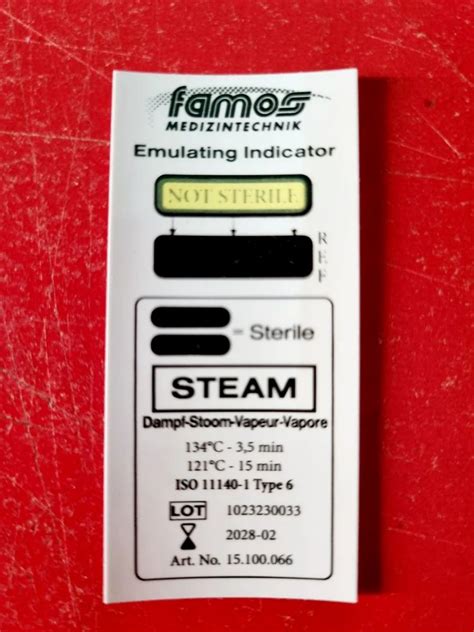 Class 6 Chemical Indicator For Steam Sterilization At ₹ 15piece Sterilization Indicator In Class 6 Chemical Indicator For Steam Sterilization At ₹ 15piece Sterilization Indicator In