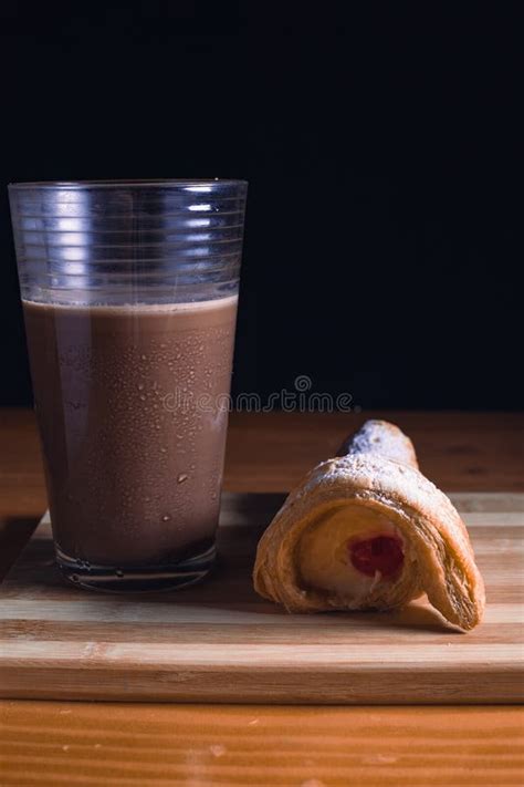 Cone Shaped Candy And A Glass Of Chocolate Stock Image Image Of Sauce Foreground 222121729