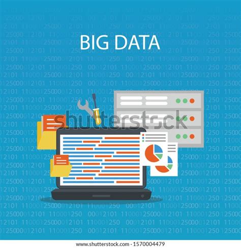 Big Data Flat Design Concept Stock Vector Royalty Free 1570004479 Shutterstock