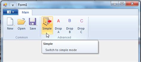 windows ribbon for winforms part 16 applicationmodes codeproject