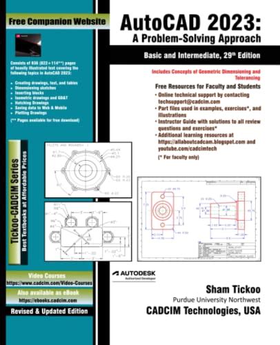Autocad 2023 A Problem Solving Approach Basic And Intermediate 29th Edition Prof Sham