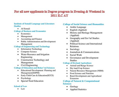 Evening And Weekend Degree Program At Jigjiga University Facebook