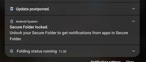 Unable To Disable System Notification For Secure Folder R Galaxyfold