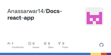 Github Anassarwar14 Docs React App
