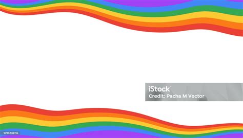 Lgbt 프라이드의 달 무지개 물결 깃발 프레임 배경 동성애자의 권리에 대한 스톡 벡터 아트 및 기타 이미지 동성애자의 권리