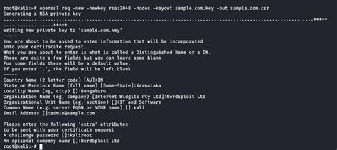 How To Generate A CSR Certificate Signing Request In Linux