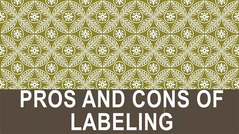 Labeling Theory Pptx