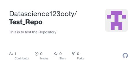 GitHub Datascience Ooty Test Repo This Is To Test The Repository