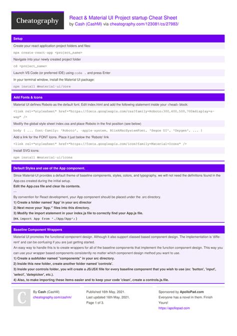 Angular 2 Cheat Sheet By Nathane2005 3 Pages Programming