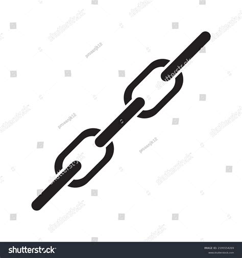 Hyperlink Connection Chain Url Icon Black Stock Vector Royalty Free 2195554269 Shutterstock