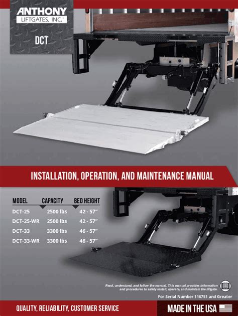Fillable Online INSTALLATION OPERATION AND MAINTENANCE MANUAL Fax Email Print PdfFiller