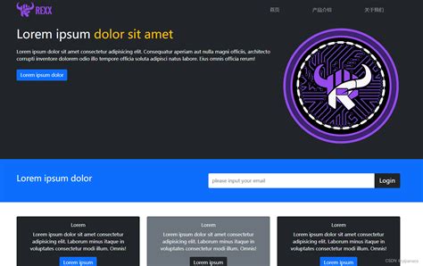 bootstrap搭建一个简单的官网案例附代码 bootstrap 官网模板 csdn博客