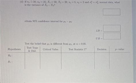 Solved If n n Xˉ X s s and σ σ Chegg com