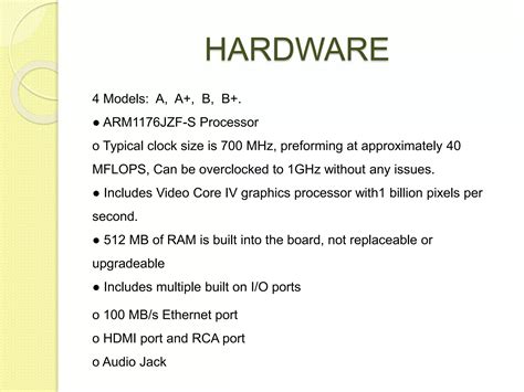 Raspberry Pi Technology Ppt
