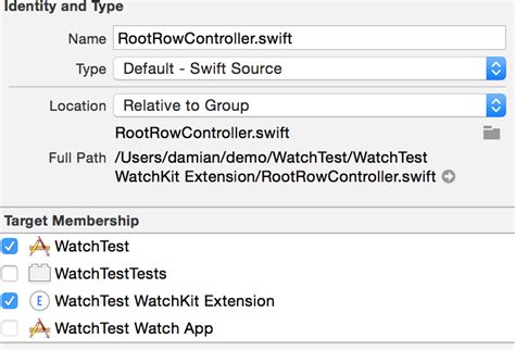 Watchkit Error Unable To Instantiate Row Controller Class Damian Mehers Blog