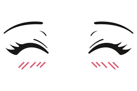 Premium Vector Cute Anime Girl Eyes Vector Illustration
