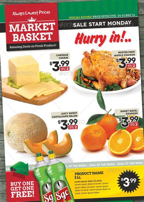 15 Supermarket Flyer Designs And Templates Psd Ai