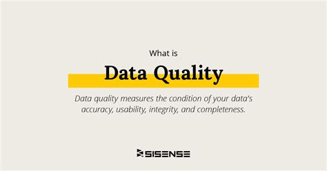 What Is Data Quality How Do You Manage It Sisense
