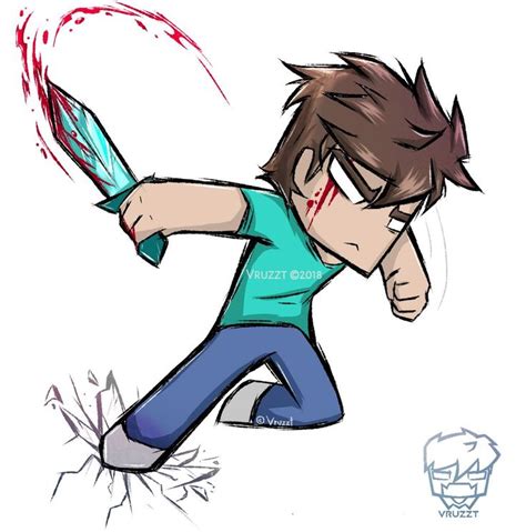 Herobrine Chibi By Vruzzt On Deviantart Minecraft Comics Minecraft