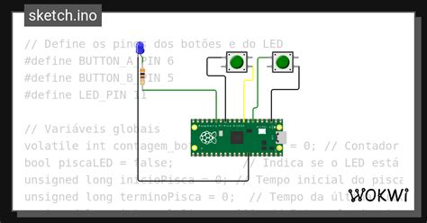 Botãoled2 Wokwi Esp32 Stm32 Arduino Simulator