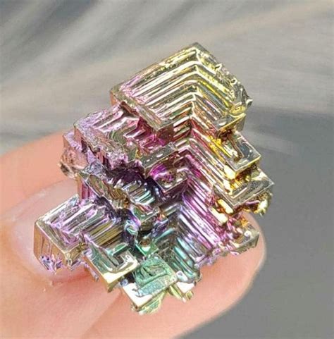 Amazing Bismuth Gemstone Bismuth Rainbow Crystal Bistmuth Crystal