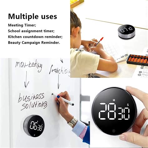 Digital Kitchen Timers Visual Timers Large Led Display Magnetic Countdown Countup Timer For