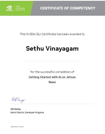 Sethu Vinayagam On Linkedin Im Happy To Share That Ive Obtained A New Certification Getting