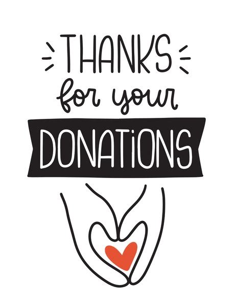 Thank You Donation For Charity