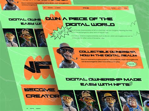nft landing page on behance