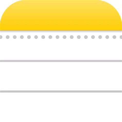 Apple Notes App Icon Free Ios Vector Svg Png Download