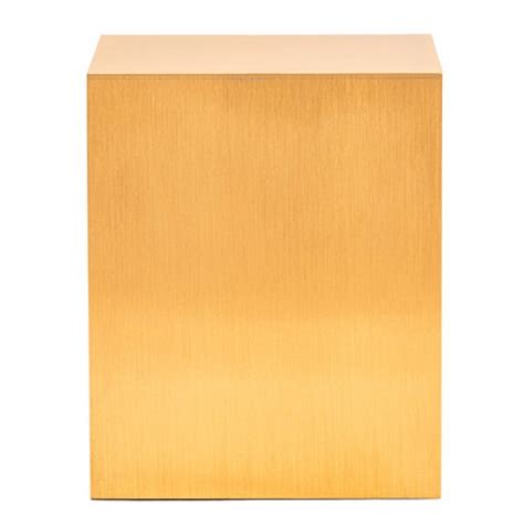 Metal Cremation Urns Bronze Seamless Sheet Cube Metal Cremation Urn