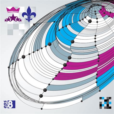 Premium Vector Geometric Abstract Colorful 3d Illustration Vector Digital Eps8 Lattice