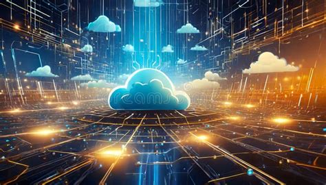 Computing Technology Internet And Cyber Technology Concept Stock