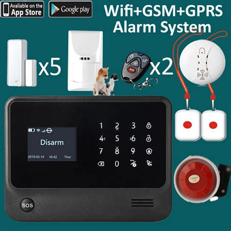 Touch Screen Multi Functions Wireless Burglar Home Security System Alarm GSM SMS House Alarm
