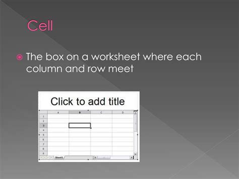 PPT Chapter 7 Spreadsheet Basics PowerPoint Presentation Free Download ID 1574537
